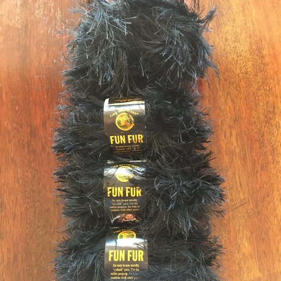 lion brand | Office | Lion Brand Fun Fur Yarn | Poshmark